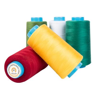 China 100% Polyester Staple Fiber Spun Poly Thread 4000Y 5000Y 10000Y for sale