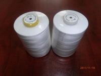 China raw White Polyester Yarn , dye tube Polyester Ring Spun Yarn for sale