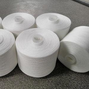 China Recycled Ring Spun Yarn , GRS OETEX polyester textured yarn for sale