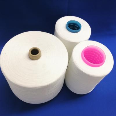 China Virgin Recycled Polyester Spun Yarn 40S/2 For Sewing with GRS certificate for sale
