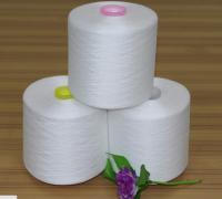 China 40S/2 White Polyester Yarn , TFO Spun Sewing Thread High tenacity for sale