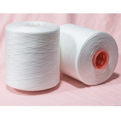 China TFO 20S - 80S White Polyester Yarn / Spun Sewing Thread For Auto Machine for sale
