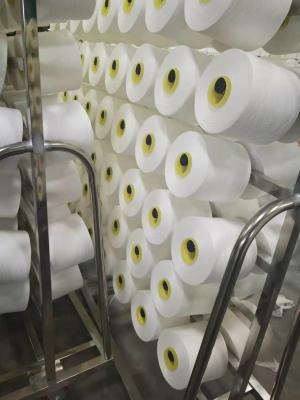 China Virgin Recycled Polyester Spun Yarn 40S/3 With GRS Certificate for sale