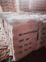 China 20s/2 Recycled Polyester Spun Yarn Eco Friendly For Industrial Sewing Thread for sale
