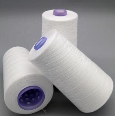 China Raw White Recycled Virgin Polyester Thread 40S/3 For Sewing for sale