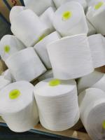 China Raw White 40S/3 TFO Spun Polyester Thread SZ Twist For Sewing for sale