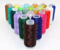 China Bright Color UV resistance 120D/2 Polyester Embroidery Thread for sale