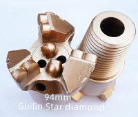 China 96mm diameter Concave Drill Bit 3 Wring ISO 9001 For Coal Mine And Drill Hole for sale