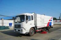China DONGFENG Chassis Dry Sanitation Road Sweeper Truck Eur V Emission for sale