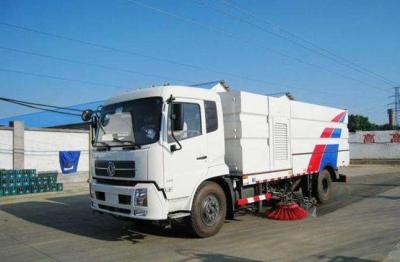 China DONGFENG Chassis Dry Sanitation Road Sweeper Truck Eur V Emission for sale