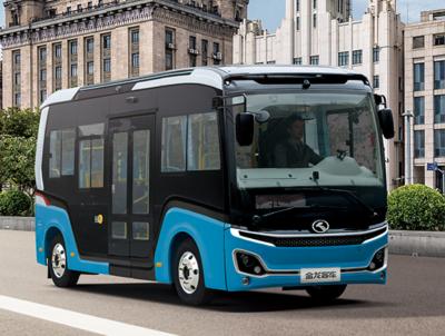 China 6 Meter Electric Vehicle Bus 90.24kwh 160-180KM Endurance Range for sale