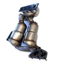 China Exhaust Manifold Dual CAT Exhaust Pipe Auto Engine Parts Catalytic Converter For BMW 3 Series E90 320I for sale