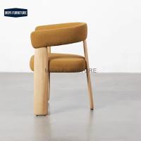 China Moyi Ash Solid Wood Low-back Arm Dining Chair - 22