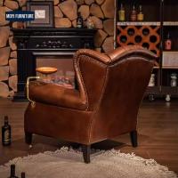 China European Half-Skin Leather with 21-Step Plant Tanning Process and High-Density Foam Interior for sale