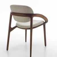 China Office Building Solid Wood Dining Chair - Classic Designer Style with Genuine North American Black Walnut Wood Construction for sale
