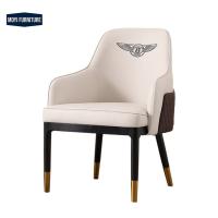 China Nordic Luxury Dining Chair with Synthetic Leather Upholstery, Solid Wood Legs and 300 lbs Weight Capacity for sale