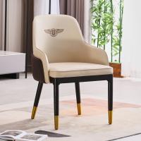 China Nordic Luxury Dining Chair with Synthetic Leather Upholstery, Solid Wood Legs and 300 lbs Weight Capacity for sale