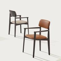 China Synthetic Leather Dining Chair Set of 6 - Solid Wood Mexican Style Luxury Hotel Restaurant Nordic Design Commercial Grade for sale