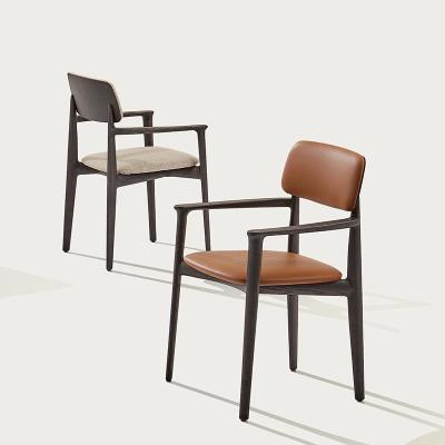 China Synthetic Leather Dining Chair Set of 6 - Solid Wood Mexican Style Luxury Hotel Restaurant Nordic Design Commercial Grade for sale