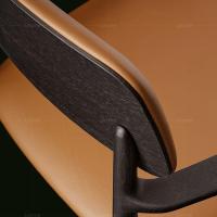 China Synthetic Leather Dining Chair Set of 6 - Solid Wood Mexican Style Luxury Hotel Restaurant Nordic Design Commercial Grade for sale