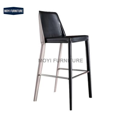 China Modern Folded Barstools 24-30 Inch Height Range 300 lbs Capacity Non-Leather Upholstery for Entertainment Venues for sale