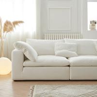 China High Density Foam 3-Piece Sectional Sofa Set - 280cm L-Shape Modern Fabric Living Room Furniture with High Resilience Cushions for sale
