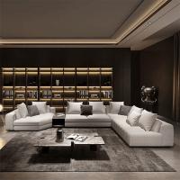 China Custom L-Shape Sectional Sofa Set - Italian Design Modern Living Room Furniture with OEM Manufacturing Options for sale