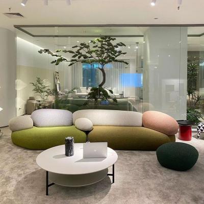 China Armless Sectional Sofa Set Modern Modular with Plastic Legs Nordic Minimalist Italian Design Living Room Furniture for sale