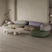 China Armless Sectional Sofa Set Modern Modular with Plastic Legs Nordic Minimalist Italian Design Living Room Furniture for sale