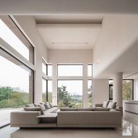 China Italian Design Genuine Leather L-Shaped Sectional Sofa Set in Modern White Finish for Living Room for sale