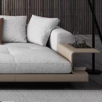 China Luxury Modular L-Shaped Sofa Set with Italian Upholstery - Modern Living Room Furniture with Custom Sample Options for sale