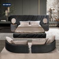 China Velvet Upholstery King Size Bed Frame 76x80 Inches - Modern Luxury Bedroom Set with Custom Sizing Options for sale