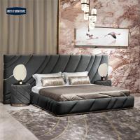 China Velvet Upholstery King Size Bed Frame 76x80 Inches - Modern Luxury Bedroom Set with Custom Sizing Options for sale