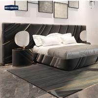 China Velvet Upholstery King Size Bed Frame 76x80 Inches - Modern Luxury Bedroom Set with Custom Sizing Options for sale