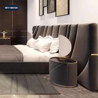 China Velvet Upholstery King Size Bed Frame 76x80 Inches - Modern Luxury Bedroom Set with Custom Sizing Options for sale
