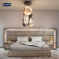 China Metal Frame Leather Bed King Size Set - Modern Italian Design with Queen & Double Dimensions for sale