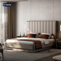 China Italian Luxury Integrated Bedroom Set with Soft Bed, Dressing Table & Bedside Tables - Modern Villa Furniture Collection for sale