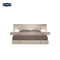 China Soft Bed Luxury Modern Bedroom Set with Leather Upholstery and Storage - Single 90cm or King 150cm Size Options for sale