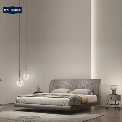 China Microfiber Upholstered Double Italian Bed King Size 76x80 or Queen Size 60x80 Luxury Modern Frame Furniture for sale