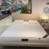 China Microfiber Upholstered Double Italian Bed King Size 76x80 or Queen Size 60x80 Luxury Modern Frame Furniture for sale