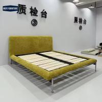 China Microfiber Cover Material for Modern Wooden Bed Sets - Queen 180cm, King 200cm, Double 150cm Custom Sizes for sale
