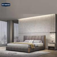 China Modern Double Design Queen/King Size Bed Set with Durable MDF Panel Construction - 60
