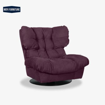 China Oversized Leather Rocking Chair with Swivel Mechanism - Modern Lounge Accent Armchair for Living Room Seating for sale