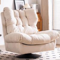 China Oversized Leather Rocking Chair with Swivel Mechanism - Modern Lounge Accent Armchair for Living Room Seating for sale