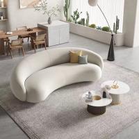 China MOYI C Shape Recliner Velvet Sectional Sofa Set - 4-6 Person Capacity Modern Fabric Upholstered Living Room Furniture for sale