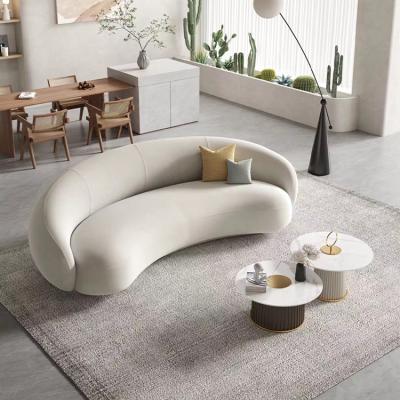 China MOYI C Shape Recliner Velvet Sectional Sofa Set - 4-6 Person Capacity Modern Fabric Upholstered Living Room Furniture for sale