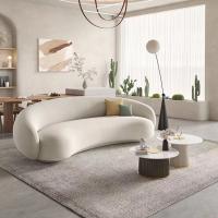 China MOYI C Shape Recliner Velvet Sectional Sofa Set - 4-6 Person Capacity Modern Fabric Upholstered Living Room Furniture for sale