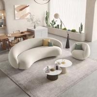 China MOYI C Shape Recliner Velvet Sectional Sofa Set - 4-6 Person Capacity Modern Fabric Upholstered Living Room Furniture for sale