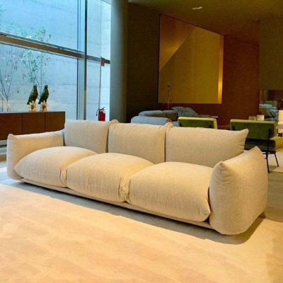 China 3 Seater Living Room Sofa with Italian Minimalism Design and Y Fabric Upholstery - Marenso Style Furniture 200cm Width for sale