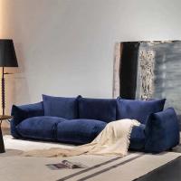China 3 Seater Living Room Sofa with Italian Minimalism Design and Y Fabric Upholstery - Marenso Style Furniture 200cm Width for sale